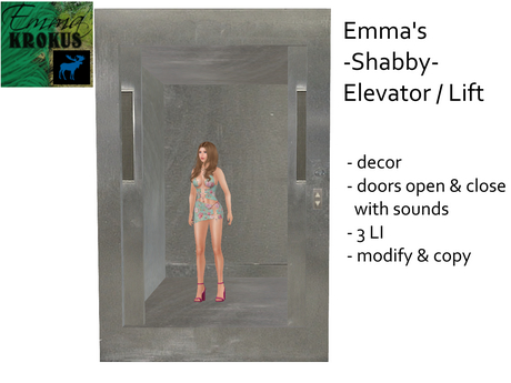 Second Life Marketplace - Emma's Shabby Lift / Elevator